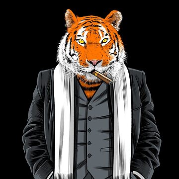 "Mafia tiger" Art Print by albertocubatas | Redbubble