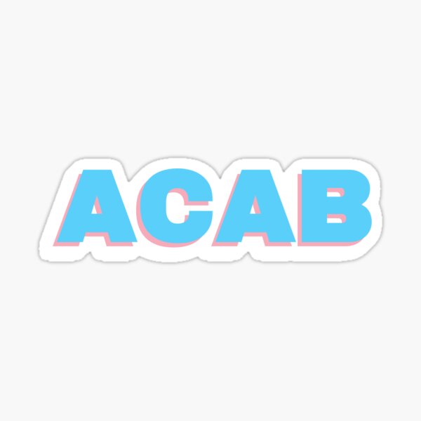 "Trans ACAB" Sticker by SirPingStudios | Redbubble