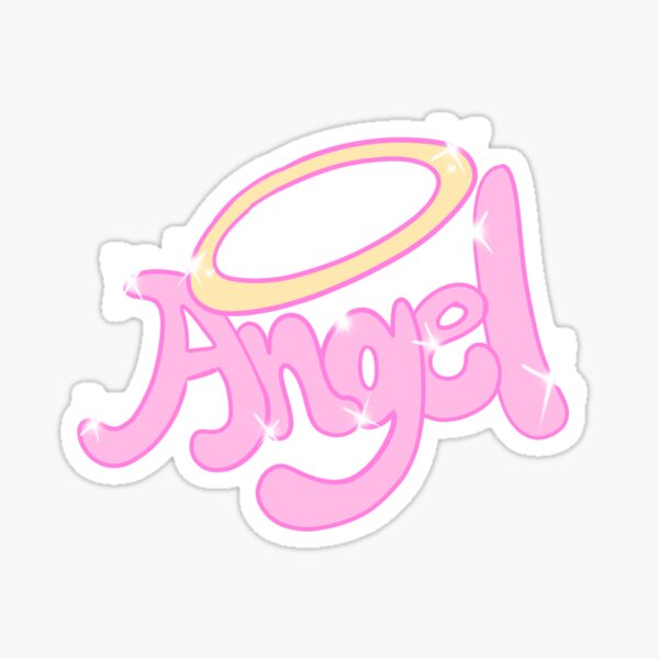 "Pink Angel" Sticker for Sale by gross-girl99 | Redbubble