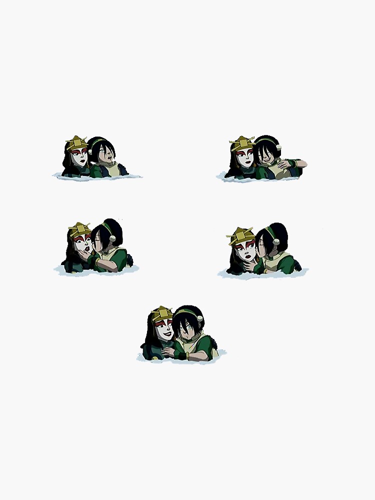 "Suki and Toph Sticker Pack" Sticker for Sale by rockyboo0405 | Redbubble