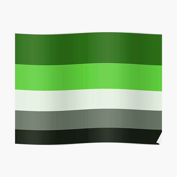 "Aromantic Pride Flag" Poster by nameless---wolf | Redbubble