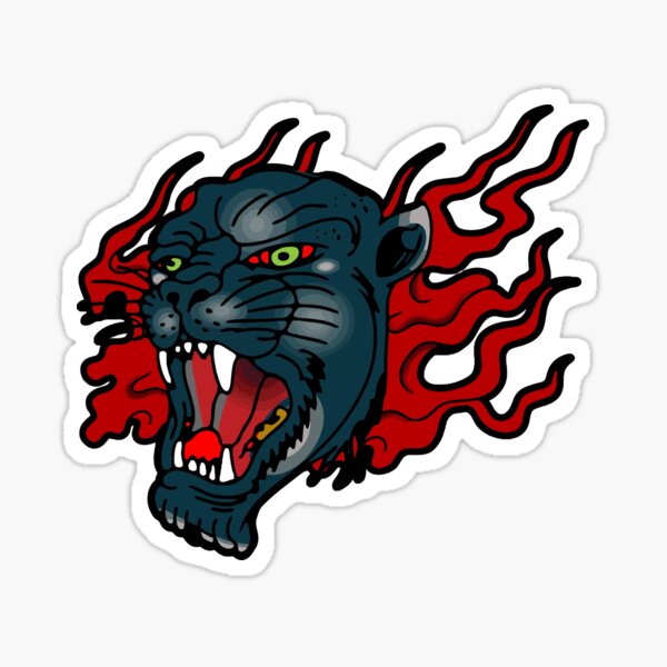 "Pantera" Sticker by silverorlead | Redbubble