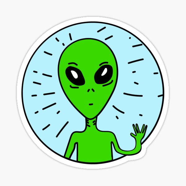 "Alien " Sticker by ThrowBack-Clot | Redbubble