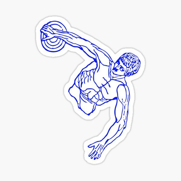 "Vaporwave Meme Discus thrower Silhouette Greek Statue Design graphic ...
