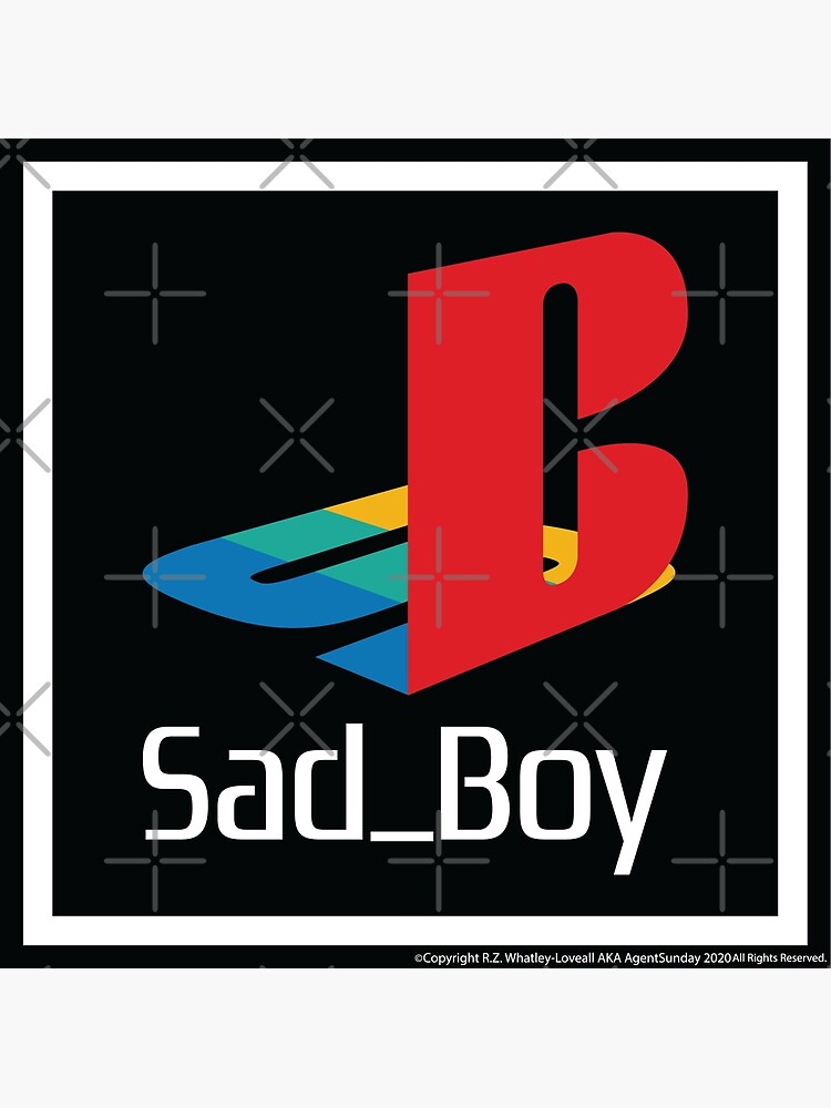 "Sad Boy Logo" Poster by AgentSunday | Redbubble