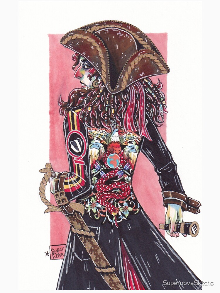 "Pirate Brian May" T-shirt for Sale by SupernovaSktchs | Redbubble ...