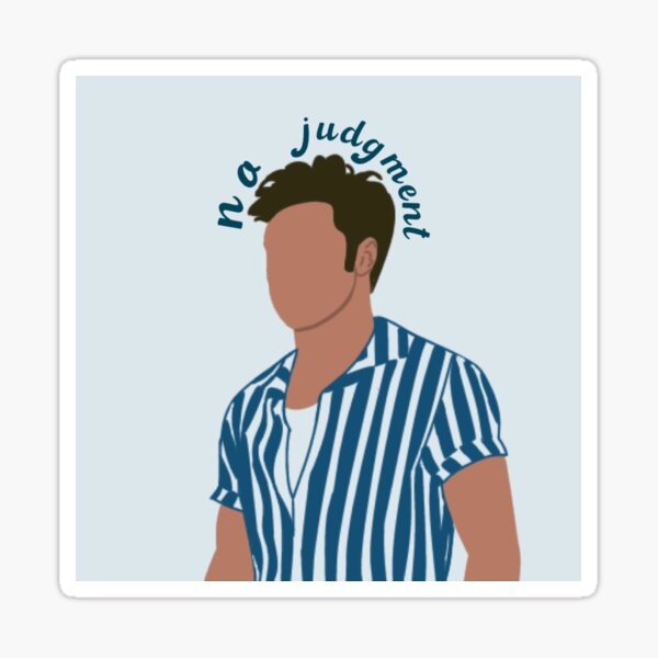 "no judgement" Sticker by carlbob2004 | Redbubble