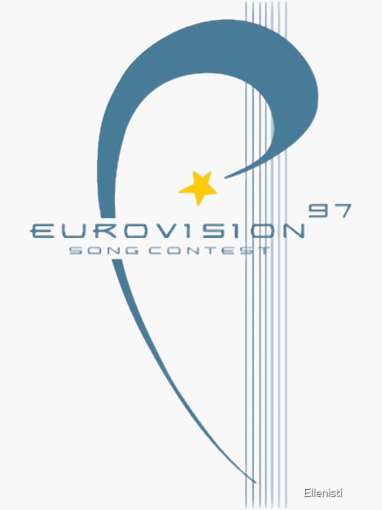 "Eurovision Song Contest 1997 T-shirt" Sticker for Sale by Ellenisti ...