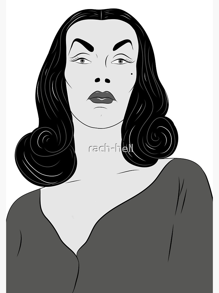 "Vampira" Sticker by rach-hell | Redbubble