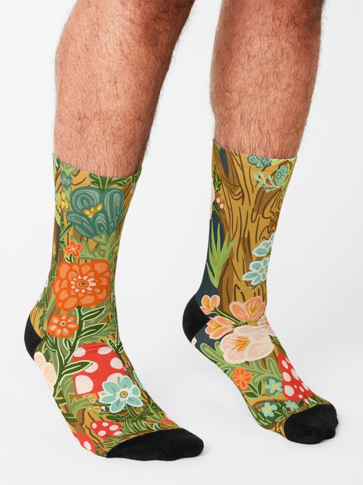 "Whimsical Forest " Socks for Sale by GlitterTramp | Redbubble
