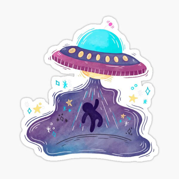 "Alien Abduction" Sticker for Sale by vitorsuardi | Redbubble