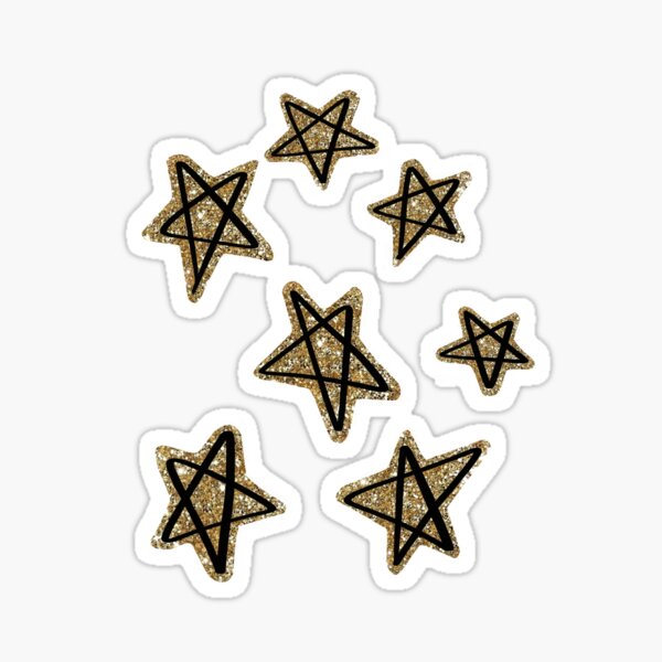 "GOLD STAR STICKER PACK" Sticker for Sale by erisullivan | Redbubble