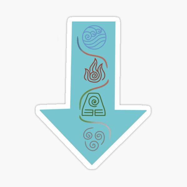 "The Four Elements" Sticker by Savhavens | Redbubble