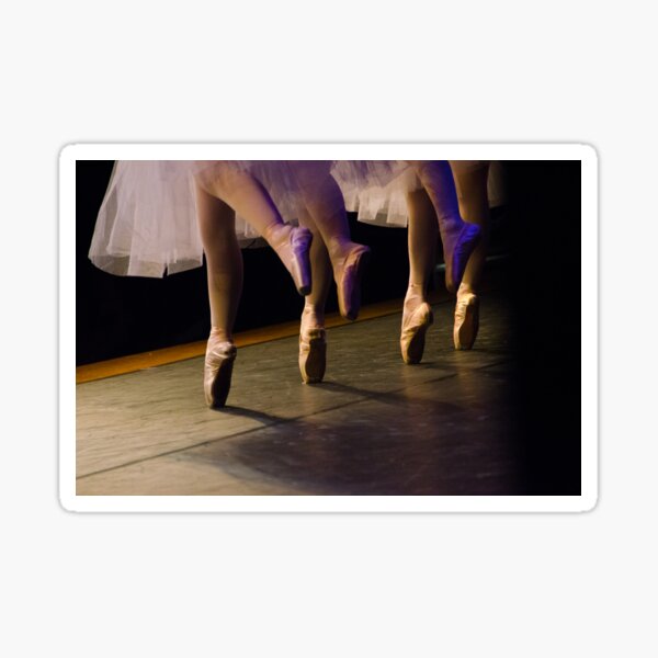 "Pointe shoes from sidestage" Sticker by maddiebusick | Redbubble