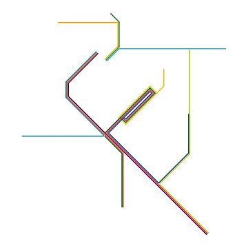 "Denver Rail Map" Sticker for Sale by in-transit | Redbubble