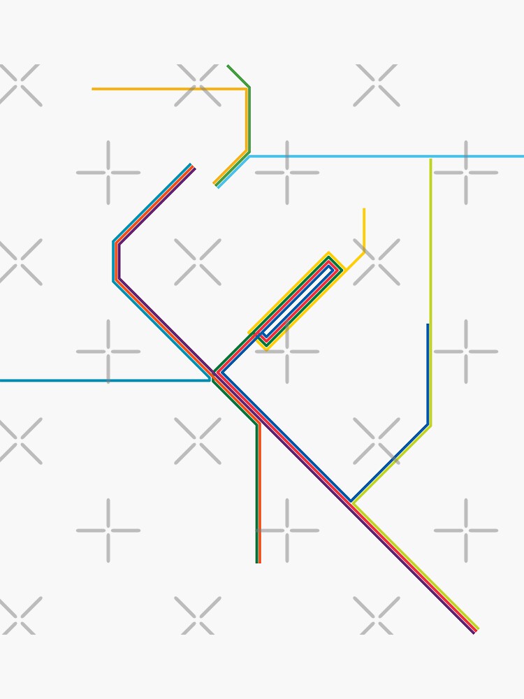 "Denver Rail Map" Sticker for Sale by in-transit | Redbubble