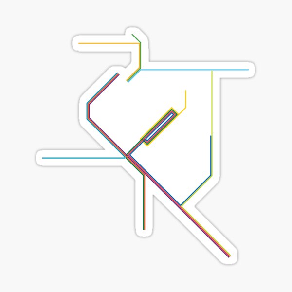 "Denver Rail Map" Sticker for Sale by in-transit | Redbubble