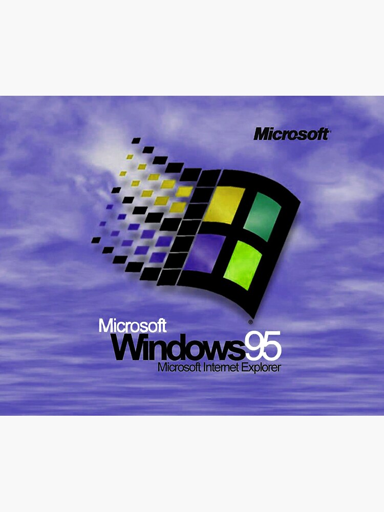 "Windows 95 - Aesthetic Wave" Sticker for Sale by SaltedGoof | Redbubble