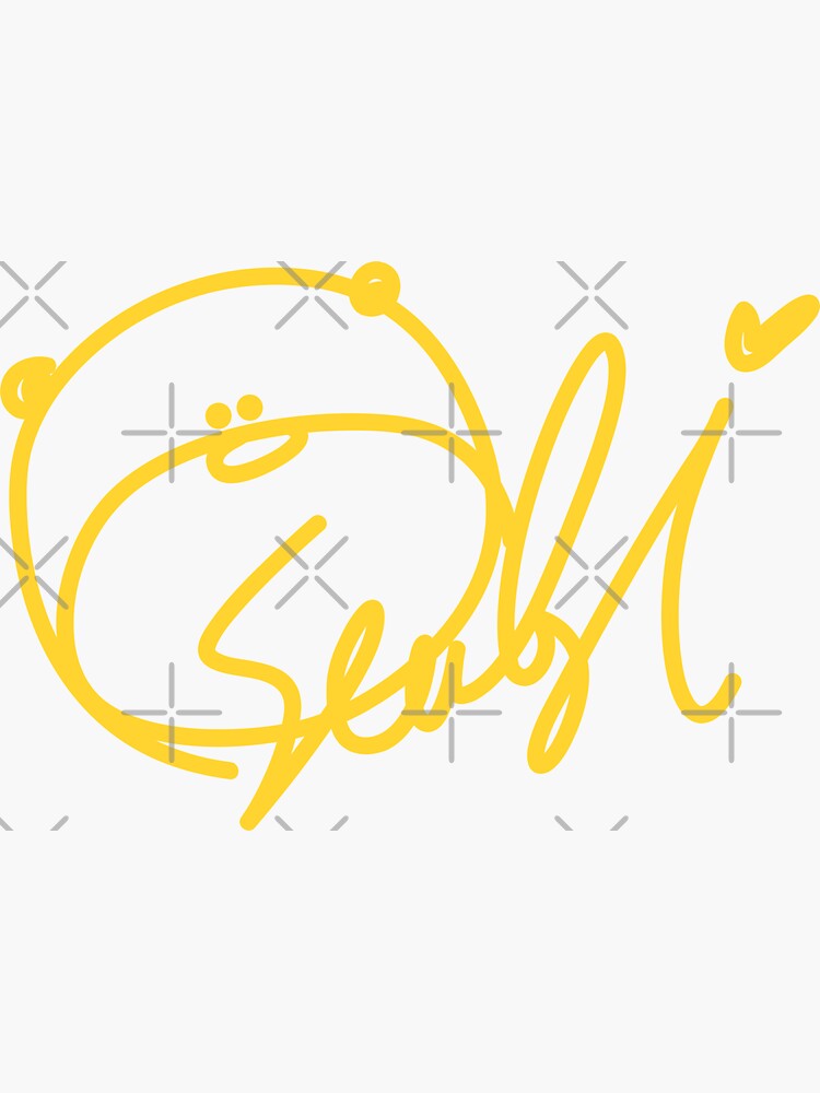 "SEULGI SIGNATURE" Sticker by velvetmoonlab | Redbubble