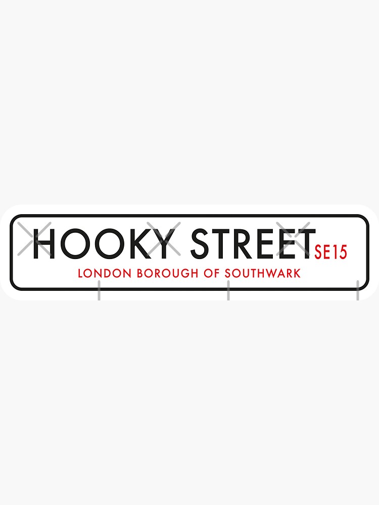 "Hooky Street" Sticker for Sale by ChrisOrton | Redbubble