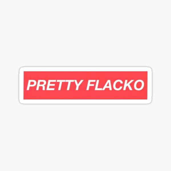 "Pretty Flacko" Sticker for Sale by stickerlocker | Redbubble