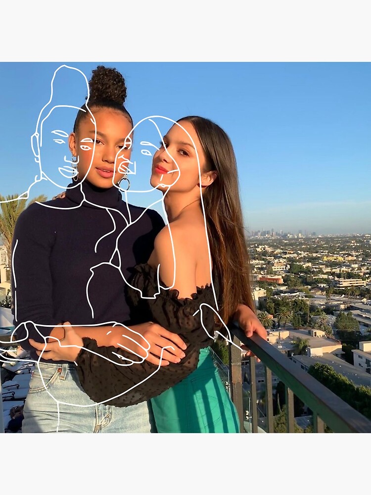 Olivia Rodrigo And Sofia Wylie Poster By Corbynxbesson Redbubble