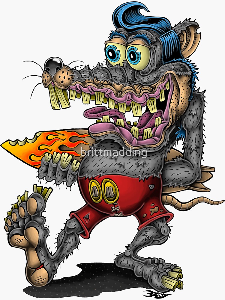 "Surf Rat " Sticker for Sale by brittmadding | Redbubble