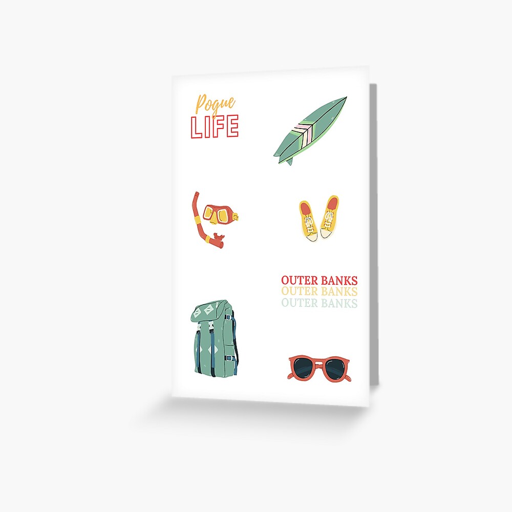 "Outer banks Netflix Sticker pack " Greeting Card by francescavillap ...