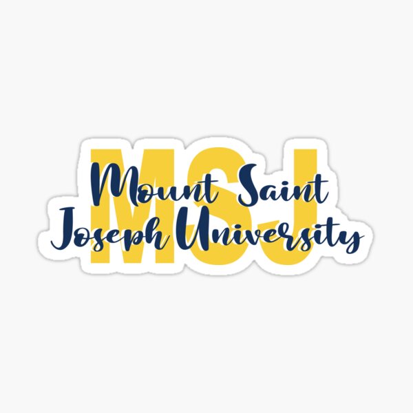 "Mount Saint Joseph University" Sticker for Sale by Kmhelton | Redbubble