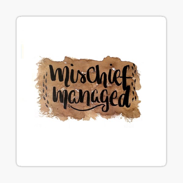 "Mischief" Sticker for Sale by alicesboutique | Redbubble