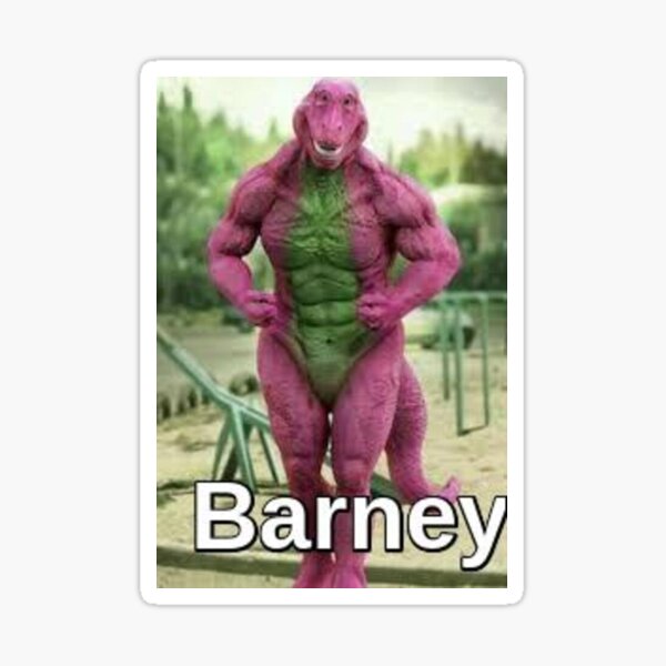 "Barney" Sticker by Chirunga21 | Redbubble