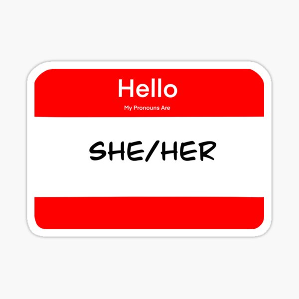 "She/Her" Sticker by francescard | Redbubble