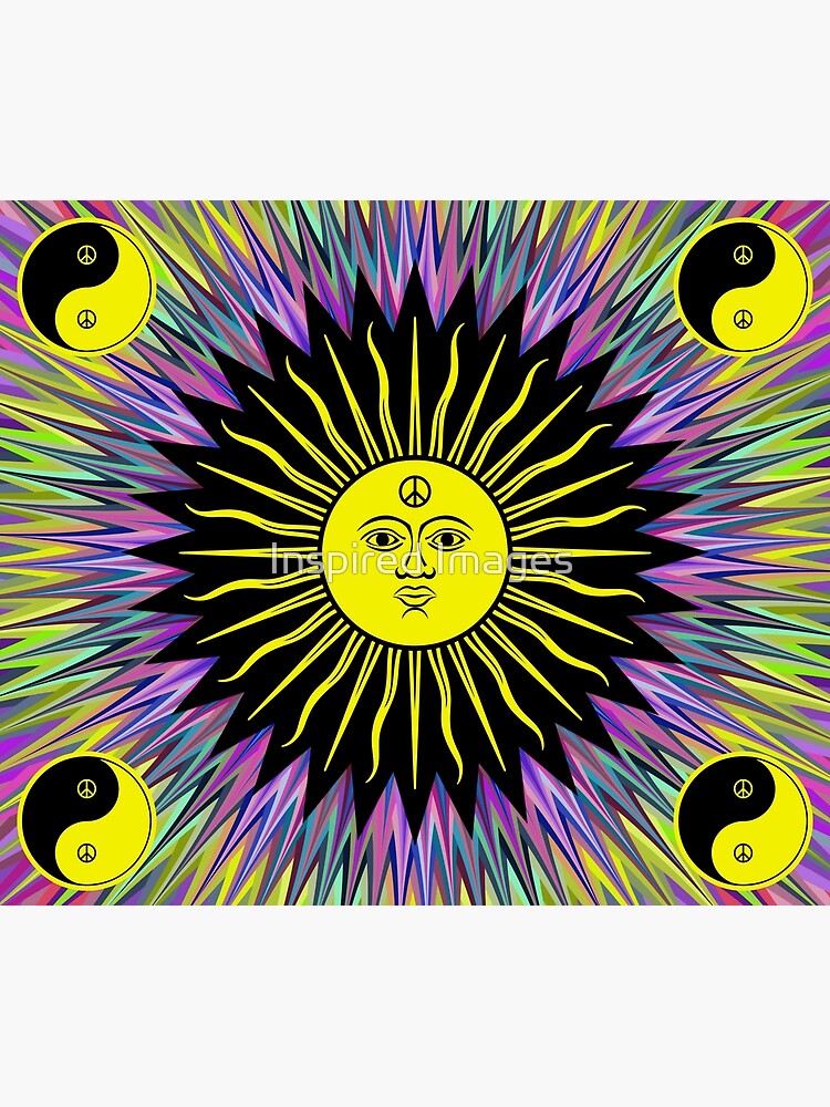 "Psychedelic Hippie Sun / Bohemian Zen Hippie Festival " Photographic ...