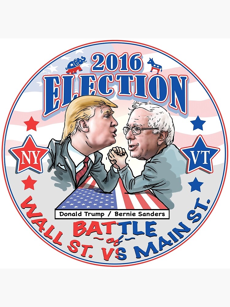 "Bernie Sanders vs Donald Trump 2016" Poster for Sale by Election2016 ...