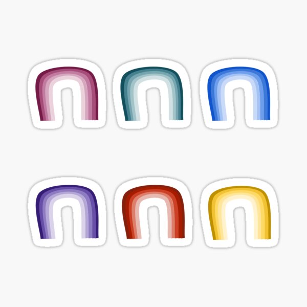 "Color Fade Rainbows" Sticker by ashleymanheim | Redbubble