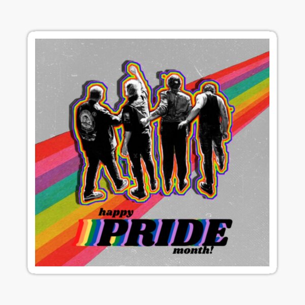 "Happy Pride Month from 5S0S" Sticker by loverofmike | Redbubble