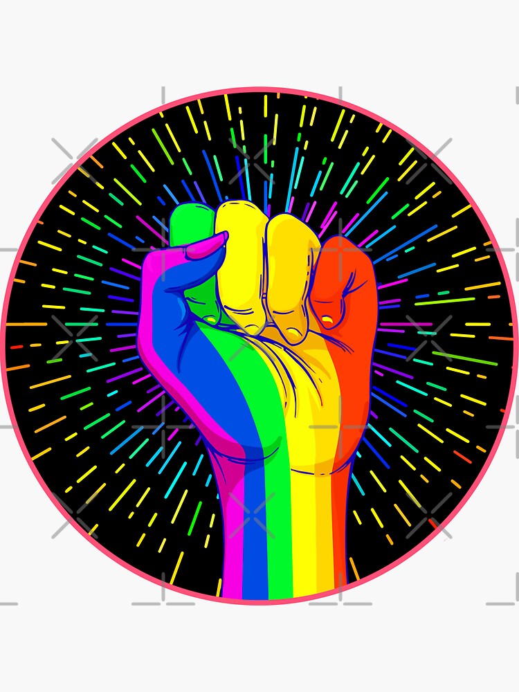 "Pride Fist" Sticker by KaChic | Redbubble
