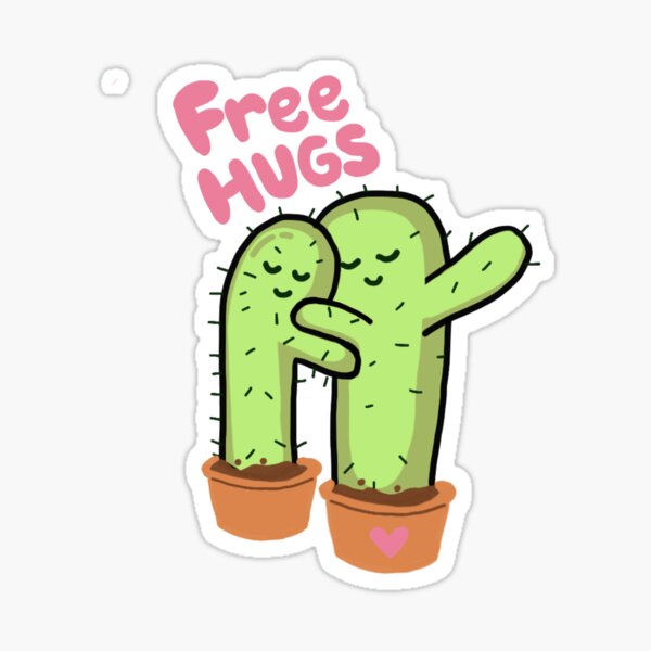 "Free Hugs! " Sticker for Sale by angelinado | Redbubble