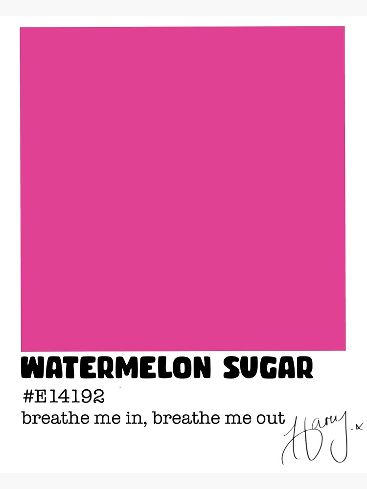 "Watermelon Sugar Pantone" Sticker for Sale by Brybry97 | Redbubble