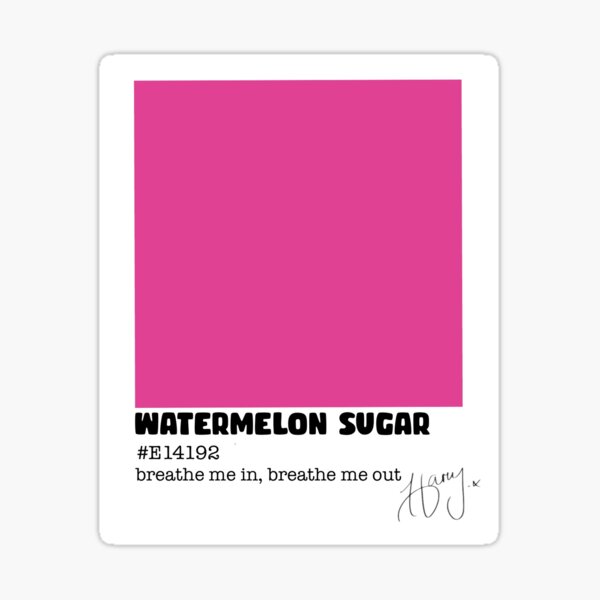 "Watermelon Sugar Pantone" Sticker for Sale by Brybry97 | Redbubble