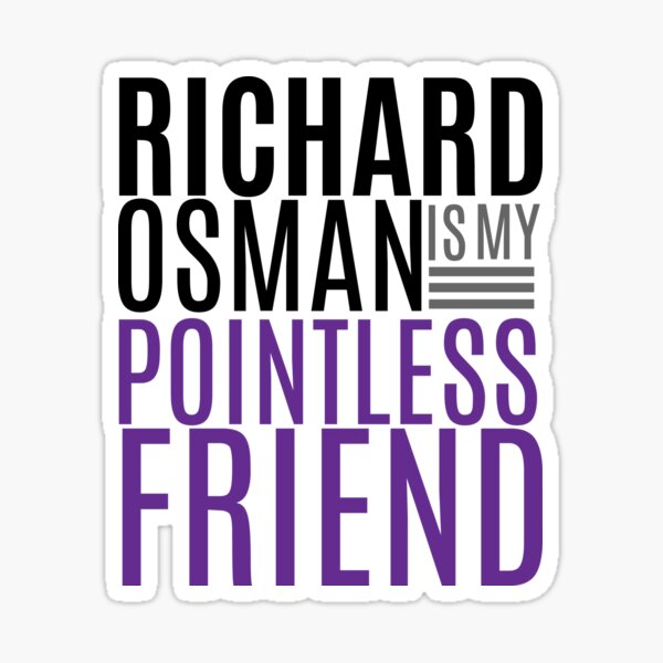 "Pointless Friend" Sticker for Sale by cucumberpatchx | Redbubble