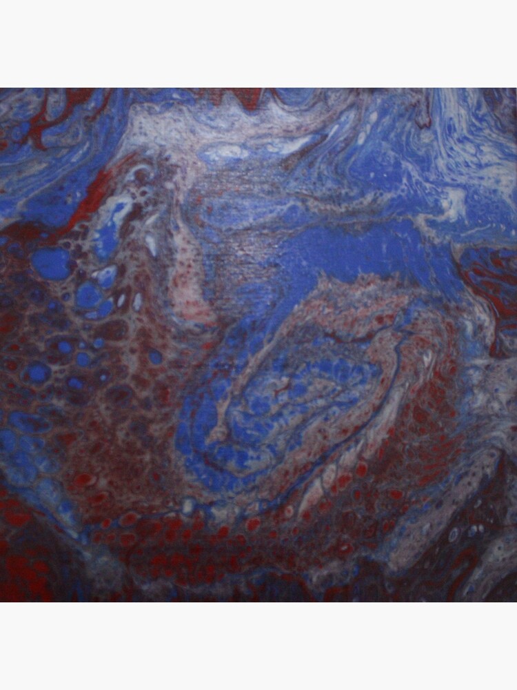 "Washed Cell Red White and Blue Pour Painting" Poster for Sale by ...
