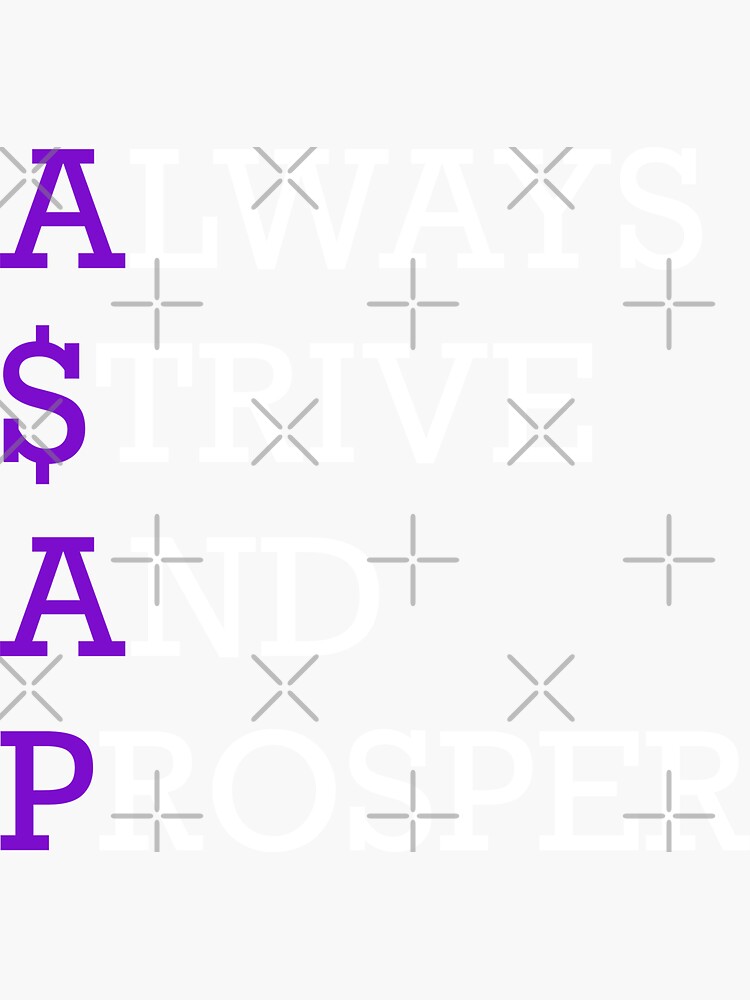 "A$AP " Sticker by FlawdaMane | Redbubble