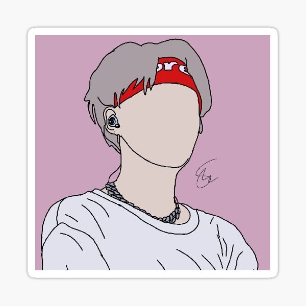 "Suga - BTS" Sticker by simmingkpop | Redbubble