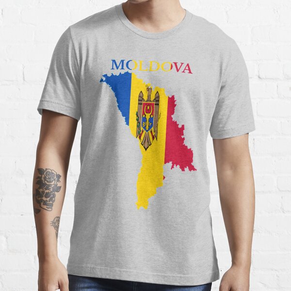 "Moldova flag map" T-shirt for Sale by marosharaf | Redbubble | moldova ...