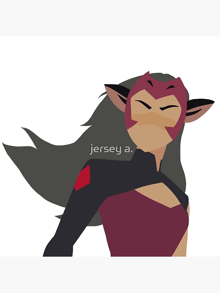 "Catra Outline She-Ra" Poster by merlynnedesign | Redbubble