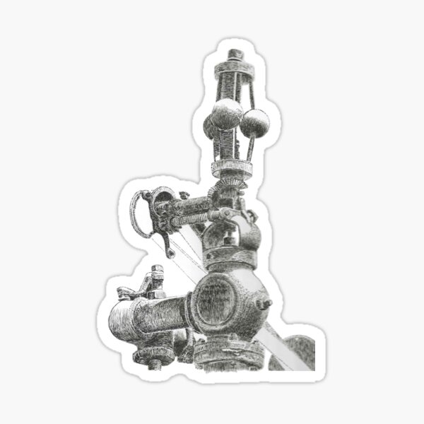 "Centrifugal Steam Governor, transparent background" Sticker for Sale ...