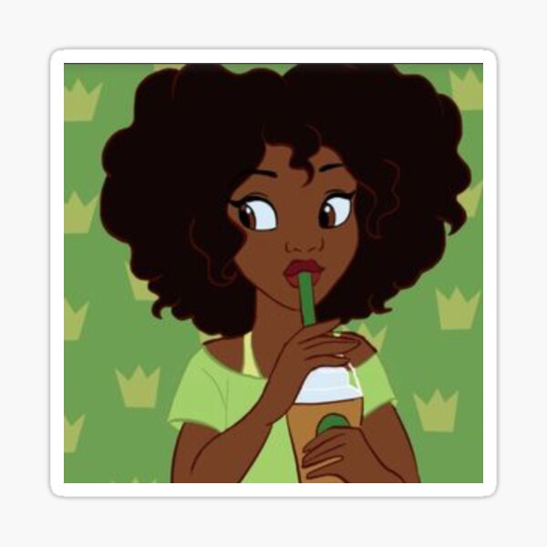 "Tiana princess sticker" Sticker for Sale by peri0dt | Redbubble