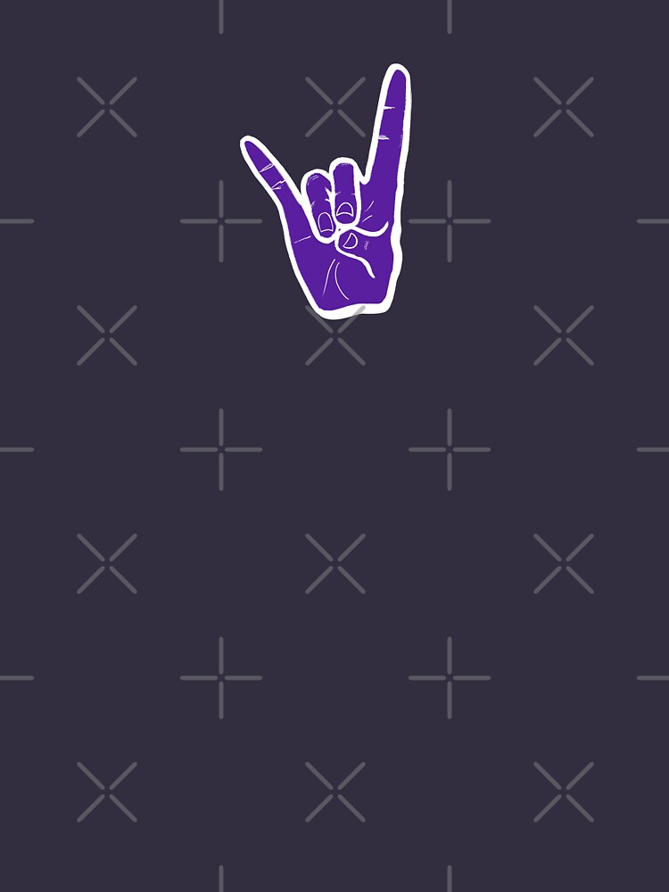 "lopes up hand symbol" T-shirt for Sale by gsaholt3 | Redbubble | lopes ...