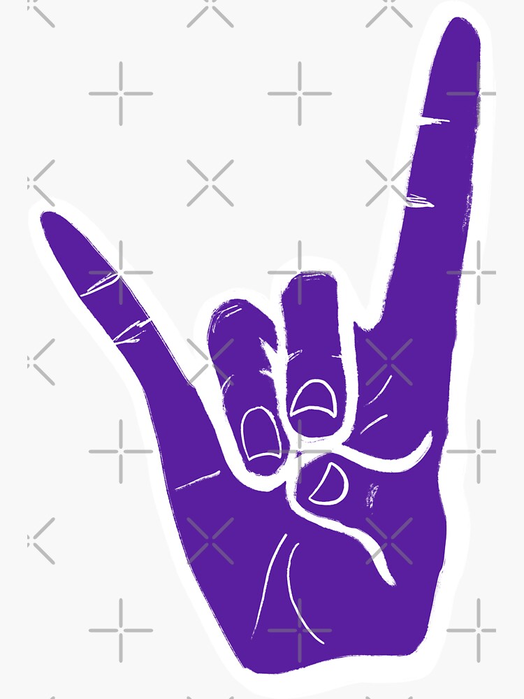 "lopes up hand symbol" Sticker for Sale by gsaholt3 | Redbubble